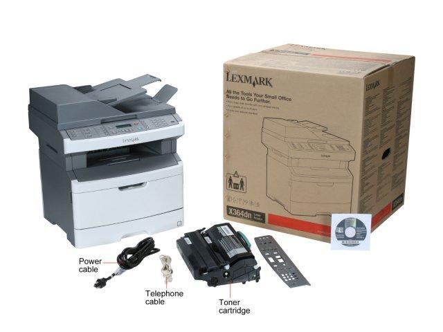 Lexmark X Series X364dn MFC / All-In-One Monochrome Ethernet (RJ-45 ...