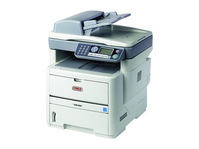 OKIDATA MB480 MFP/ All-In-One Up to 30 ppm Mono LED Network Printer ...