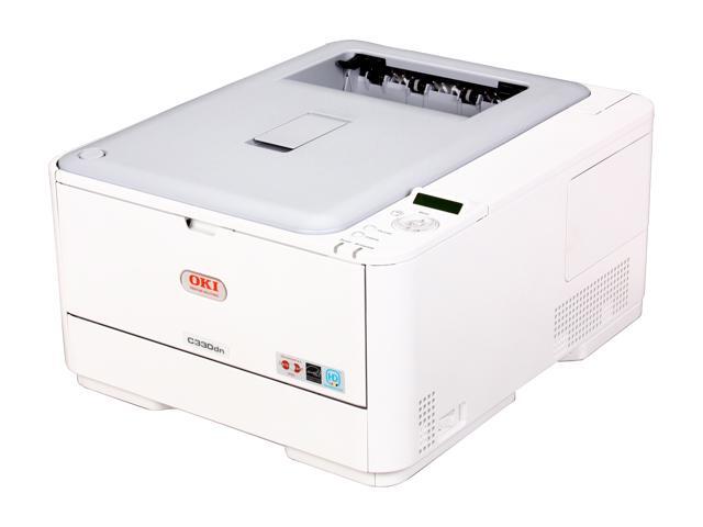 OKIDATA C330dn Workgroup Up to 25 ppm Color LED Network Printer ...
