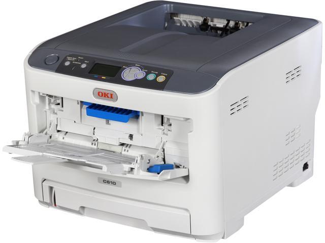 OKIDATA C610dn Workgroup Up to 34 ppm Color LED Network Printer ...