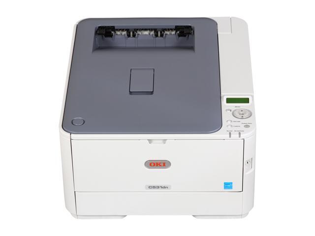 Okidata C531dn (62443701) Up to 31 ppm 1200 x 600 dpi USB/Ethernet Color Duplex Laser Printer ...