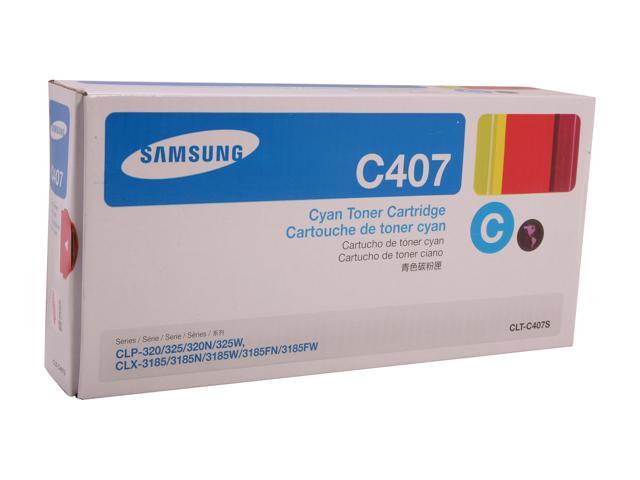 Samsung CLT-C407S Toner Cartridge - Cyan - Newegg.com