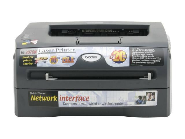 Used - Good: Brother HL Series HL-2070N Workgroup Monochrome Ethernet ...