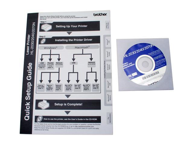 Refurbished: Brother HL Series HL-2040 Personal Monochrome LPT / USB ...