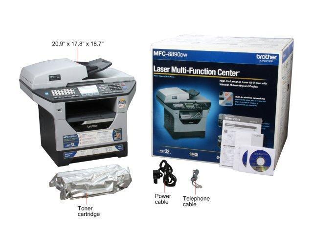 brother MFC-8890dw High-Performance Laser All-in-One Printer with ...