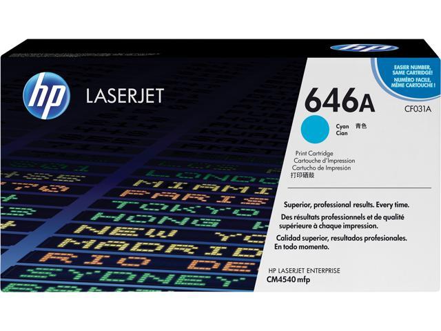 HP 646A Cyan LaserJet Toner Cartridge (CF031A) - Newegg.com