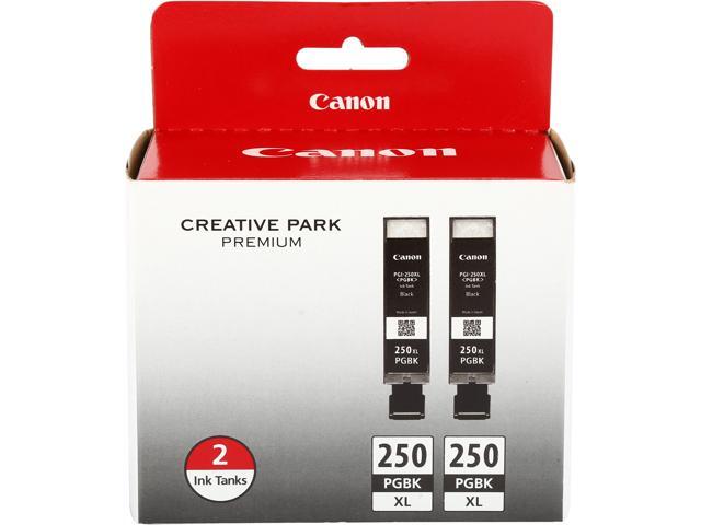 Canon PGI-250 XL High Yield Ink Cartridge - Dual Pack - Pigmented Black ...