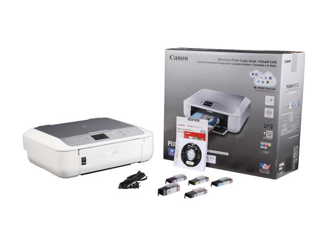 Canon PIXMA MG5722 Wireless Inkjet All-In-One Printer - White/Silver ...