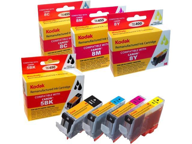 KODAK Remanufactured Ink Cartridge Combo Pack Compatible With Canon 5 ...