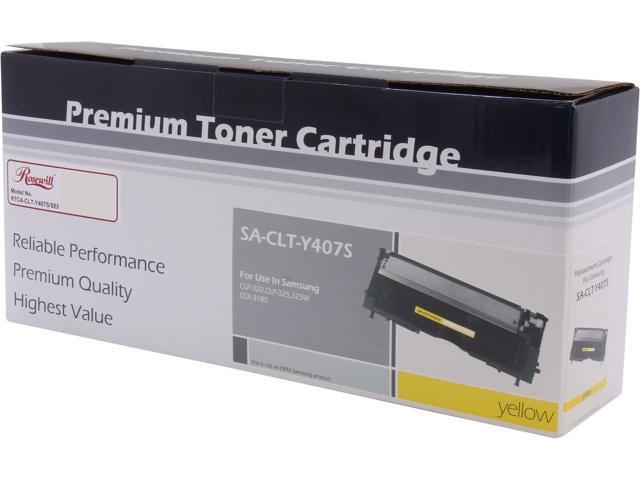 Rosewill RTCA-CLT-Y407S/SEE Yellow Replacement for Samsung MLT-CLT-Y407S(Y407) Toner Cartridge ...