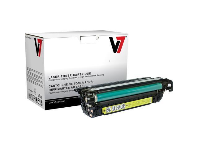 V7 Toner Cartridge - Remanufactured for HP (CE262A) - Yellow - Newegg.com