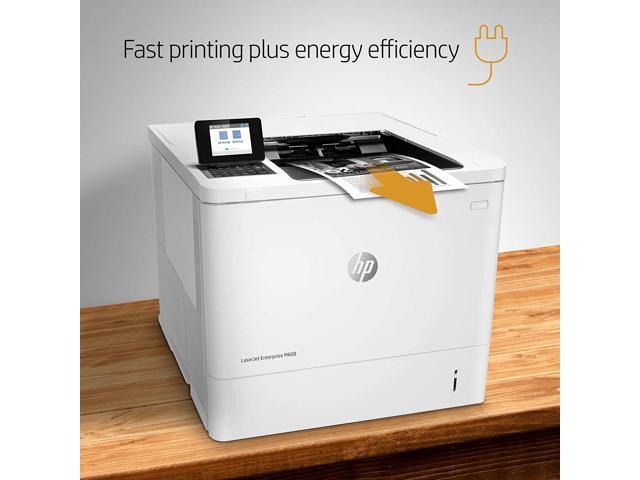 HP LaserJet Enterprise M608n Monochrome Printer with built-in Ethernet ...