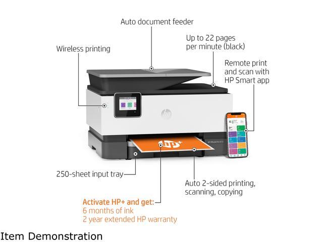 HP OfficeJet Pro 9015e All-in-One Wireless Color Printer, with bonus 6 ...
