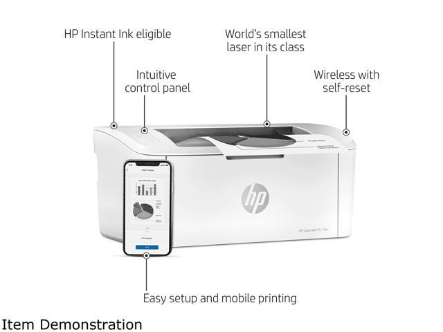 HP LaserJet M110w Wireless Black & White Printer - Newegg.com