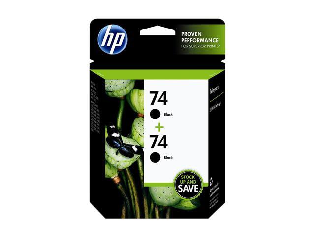 HP 74 2-pack Black Inkjet Print Cartridges (CZ069FN) - Newegg.com