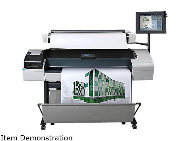 HP Designjet T1200 Ethernet (RJ-45) / USB Thermal Inkjet DesignJet ...