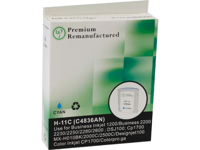 Green Project Inc. Compatible Cyan Ink Cartridge Replacement for HP 11 ...