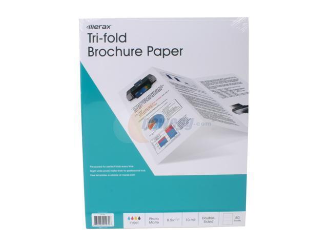 Merax 175-107 Tri-Fold Brochure Paper - Newegg.com
