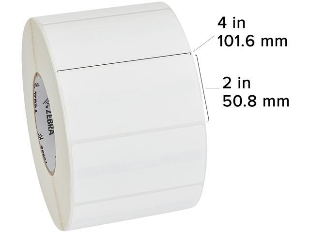 Zebra 72289 4" x 2" Z-Select 4000T Labels - 1 Case (4 Rolls) - Newegg.com