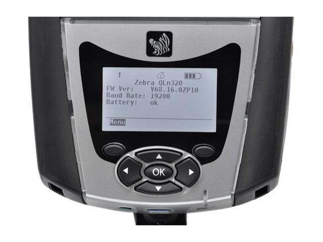 Zebra QLn320 3” Direct Thermal Mobile Label Printer, LCD, 203 dpi ...