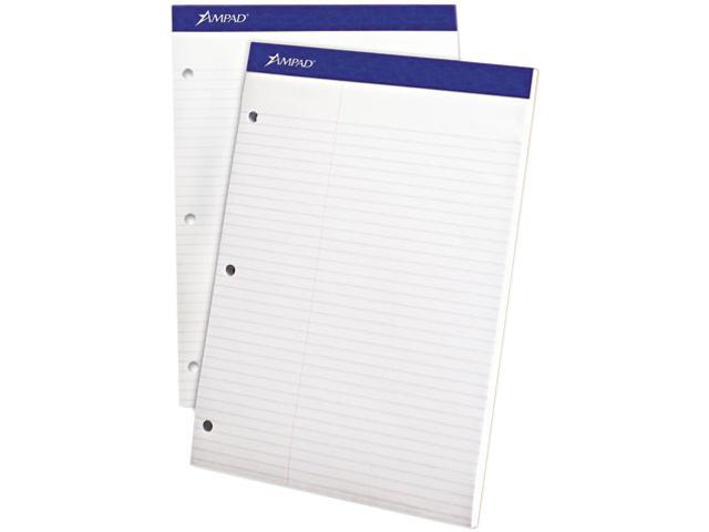 Ampad 20-345 Evidence Dual Ruled Pad, Law Rule, 8-1/2 x 11-3/4, White ...