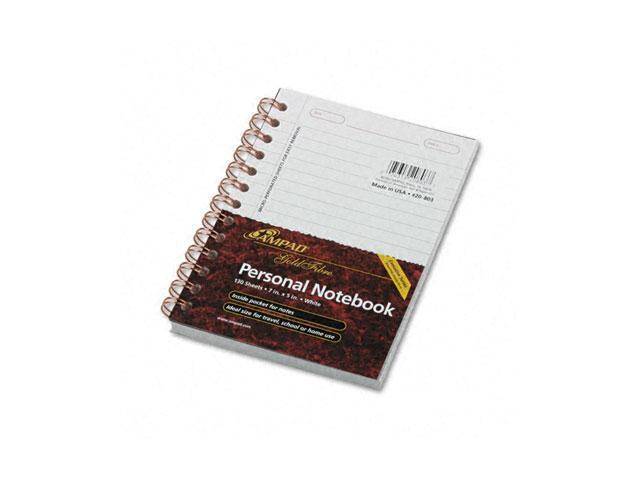 Ampad 20-803 Gold Fibre Personal Notebook, College/Med Rule, 5 x 7 ...