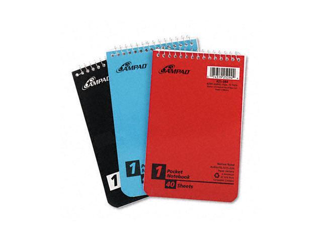 Oxford 45-094 Wirebound Pocket Memo Book, Narrow Rule, 4 x 6, White, 40 ...