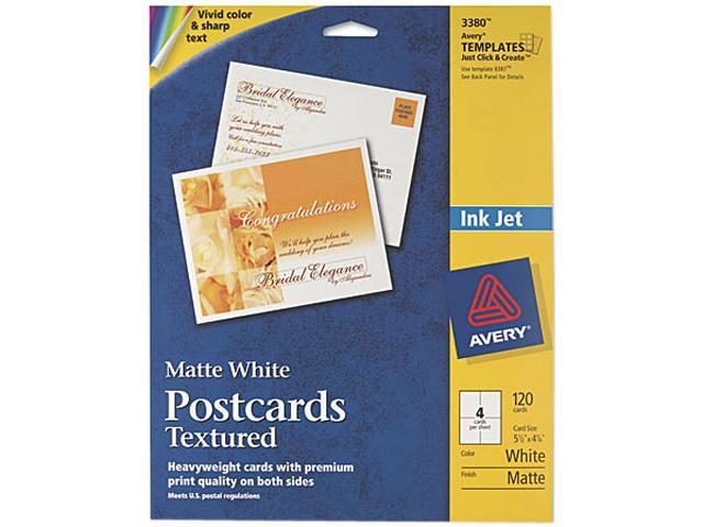Avery Postcards, Matte, Two-Sided Printing, 5.5" x 4.25", 120 Cards ...
