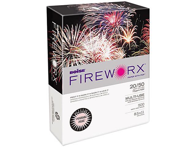 Boise MP2201PK - FIREWORX Colored Paper, 20lb, 8-1/2 x 11, Powder Pink ...