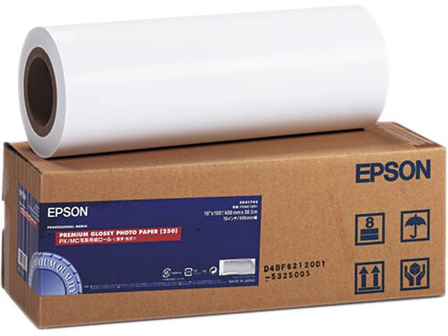 Epson S041742 Premium Glossy Photo Paper Rolls, 16" x 100 ft, Roll ...