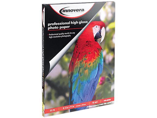Innovera High-Gloss Photo Paper, 8-1/2 x 11, 50 Sheets/Pack - Newegg.com