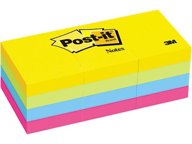 Post-it Notes 653-AU Ultra Color Self-Stick Notes, 1-1/2 x 2, Four ...