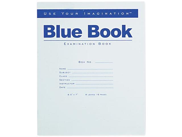 Roaring Spring Exam Blue Book, Wide Rule, 8-1/2 x 7, White, 8 Sheets ...