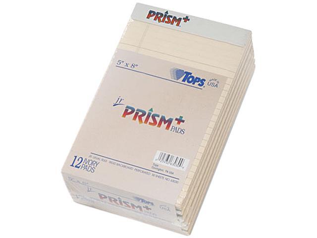Tops 63030 Prism Plus Colored Jr. Legal Writing Pads, 5 x 8, Ivory, 50 ...