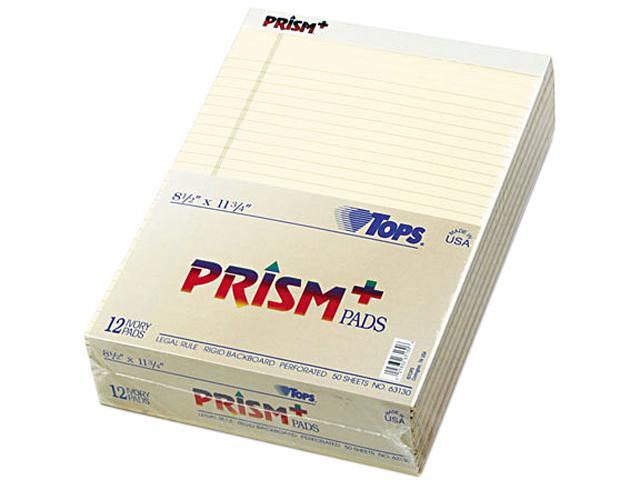 Tops 63130 Prism Plus Colored Writing Pads, Lgl Rule, Ltr, Ivory, 50 ...