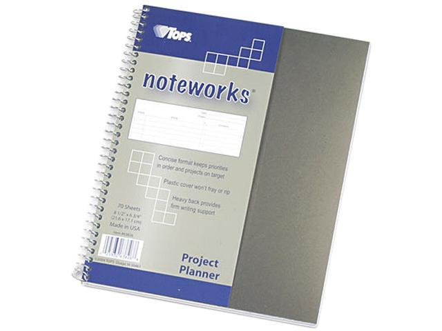 Tops 63826 Noteworks Project Planner w/Poly Cover, 8-1/2 x 6-3/4 ...