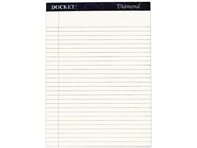 Tops 63976 Docket Diamond Legal Ruled Pads, 8-1/2 x 11-3/4, Ivory, 2 50 ...
