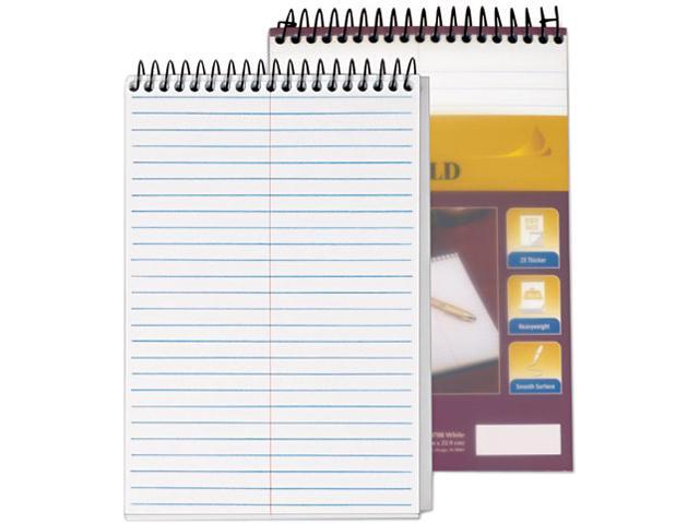 Tops 99708 Docket Gold Spiral Steno Book, Gregg Rule, 6 x 9, White, 100 ...