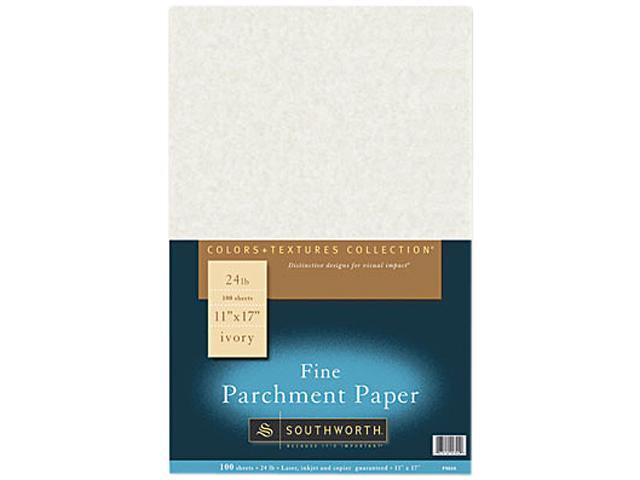 Southworth P984H Parchment Specialty Paper, 24 lbs., 11 x 17, Ivory ...