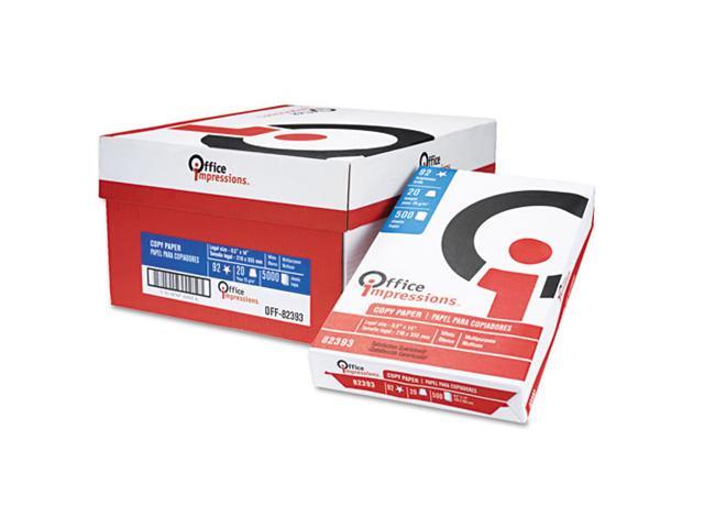 Office Impressions Bulk White Copy Paper, 92 Brightness, 20lb, Legal ...