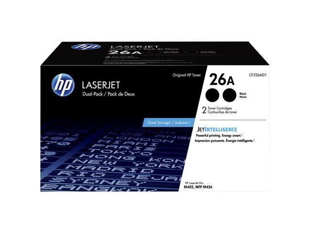 HP 26A Toner Cartridge - Black - 2 Pack CF226AD - Newegg.com