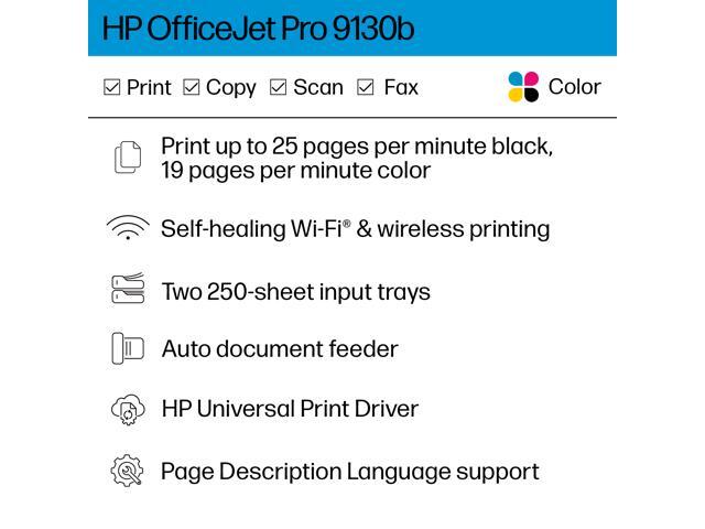HP OfficeJet Pro 9130b All-in-One Printer - Newegg.com