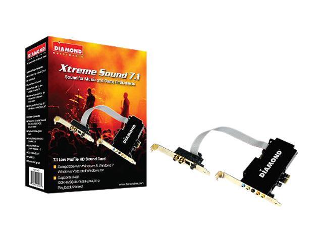 DIAMOND XS71HD Xtreme Sound 7.1 PCI-e Low Profile 24 Bit Record and ...