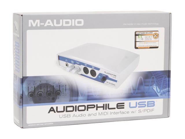 M-AUDIO Audiophile USB Audio-MIDI Interface with Digital I-O - Newegg.com