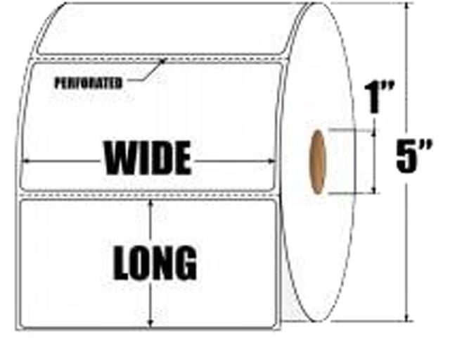 Zebra 10025482 8000D Lab Coated Paper, 2" x 1.9375" Direct Thermal ...