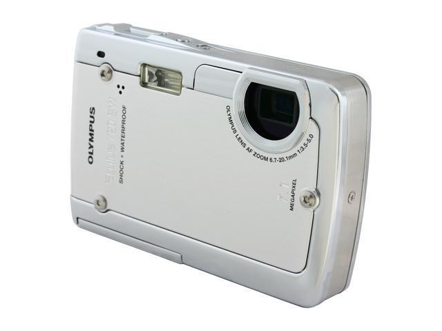 Open Box: OLYMPUS Stylus 720 SW Silver 7.1 MP Digital Camera w/10 ft ...