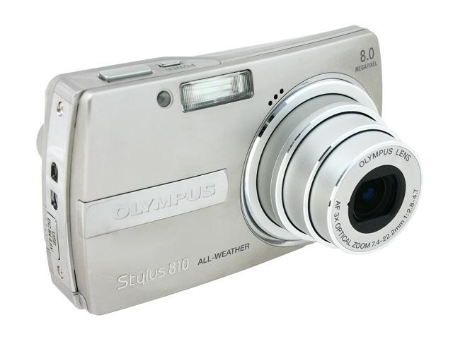 Refurbished: OLYMPUS Stylus 810 Silver 8 MP Digital Camera - Newegg.com