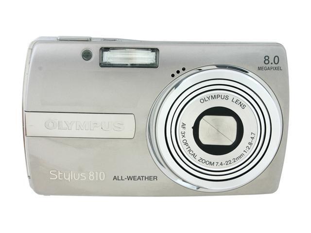 Refurbished: OLYMPUS Stylus 810 Silver 8 MP Digital Camera - Newegg.com
