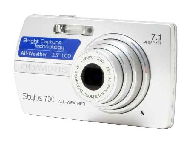 Refurbished: OLYMPUS Stylus 700 Silver 7.1 MP Digital Camera - Newegg.com