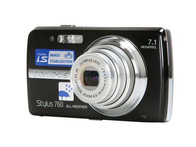 OLYMPUS Stylus 760 Black 7.1 MP Digital Camera - Newegg.com